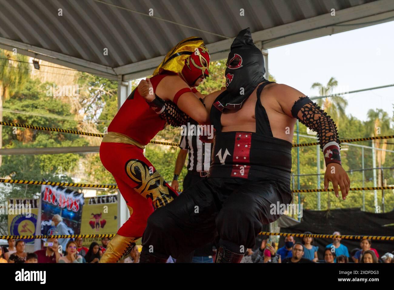 Lucha Libre Mexican wrestling event rural area Stock Photo - Alamy