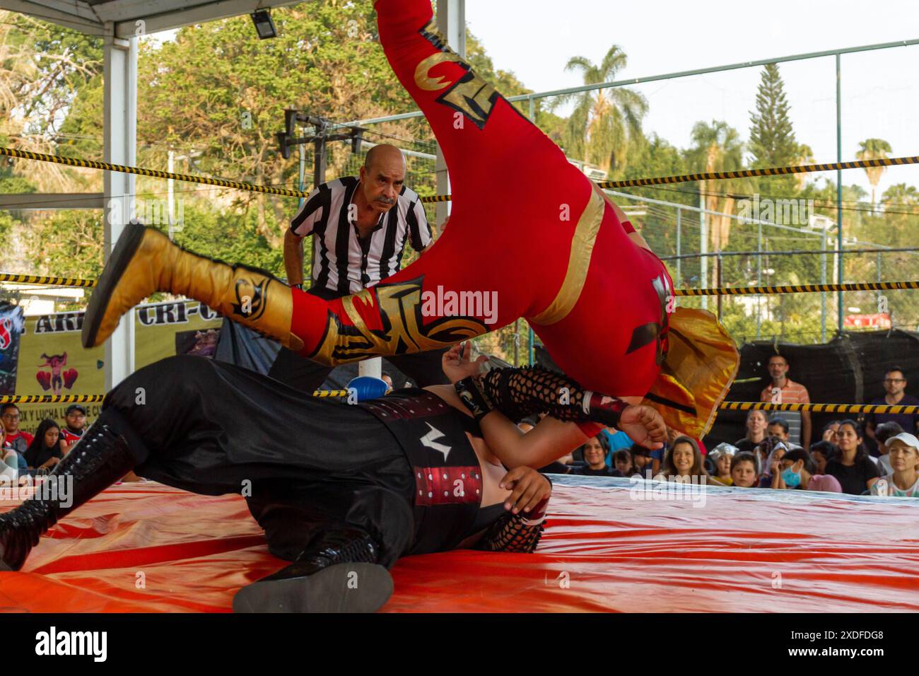 Lucha Libre Mexican wrestling event rural area Stock Photo - Alamy