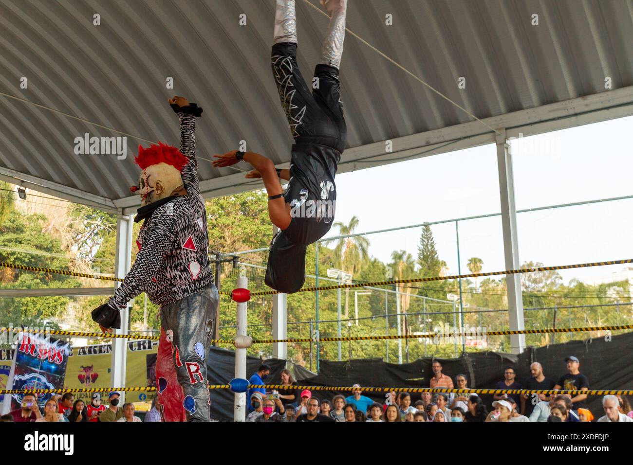 Lucha Libre Mexican wrestling event rural area Stock Photo - Alamy
