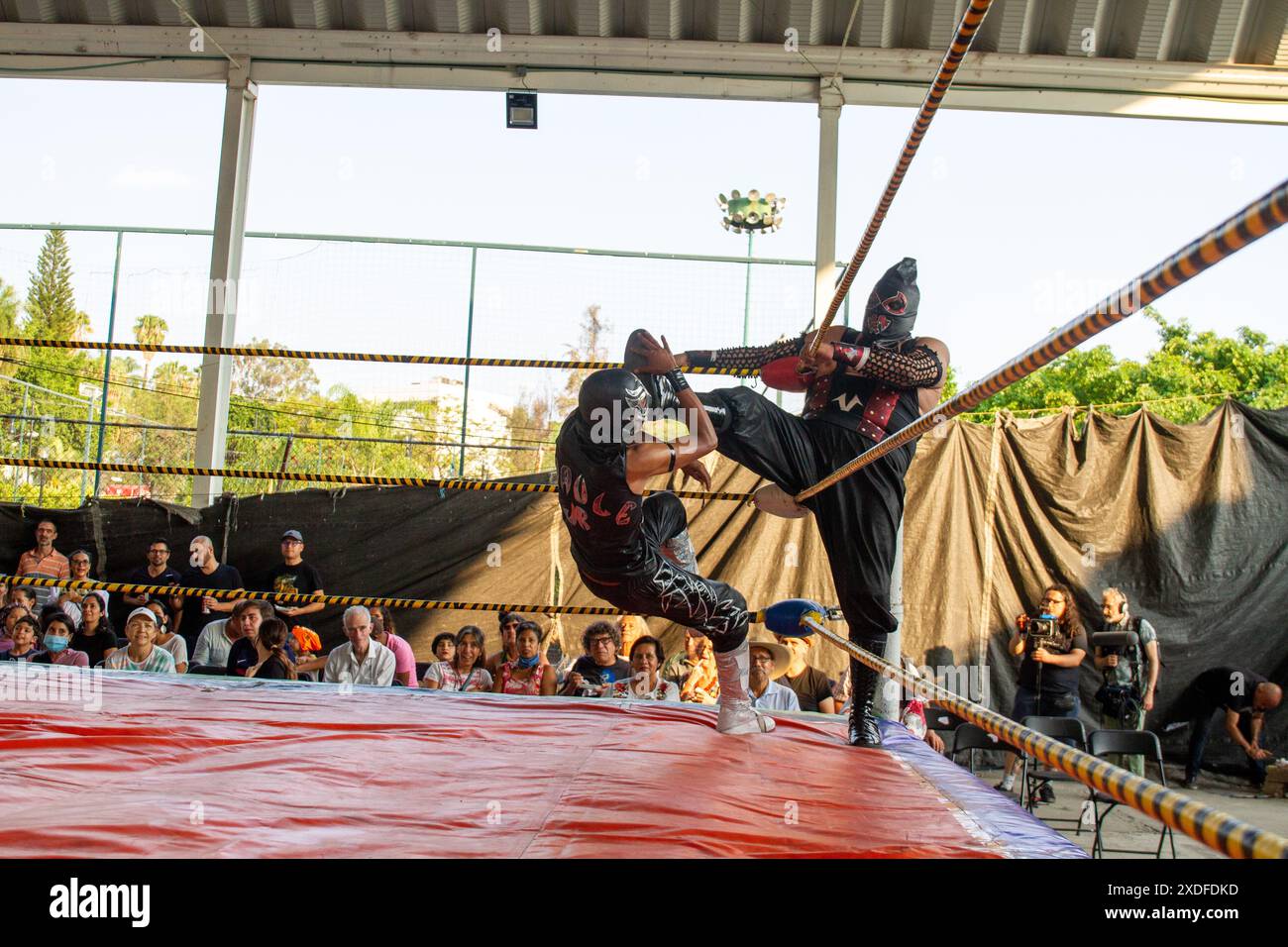 Lucha Libre Mexican wrestling event rural area Stock Photo - Alamy