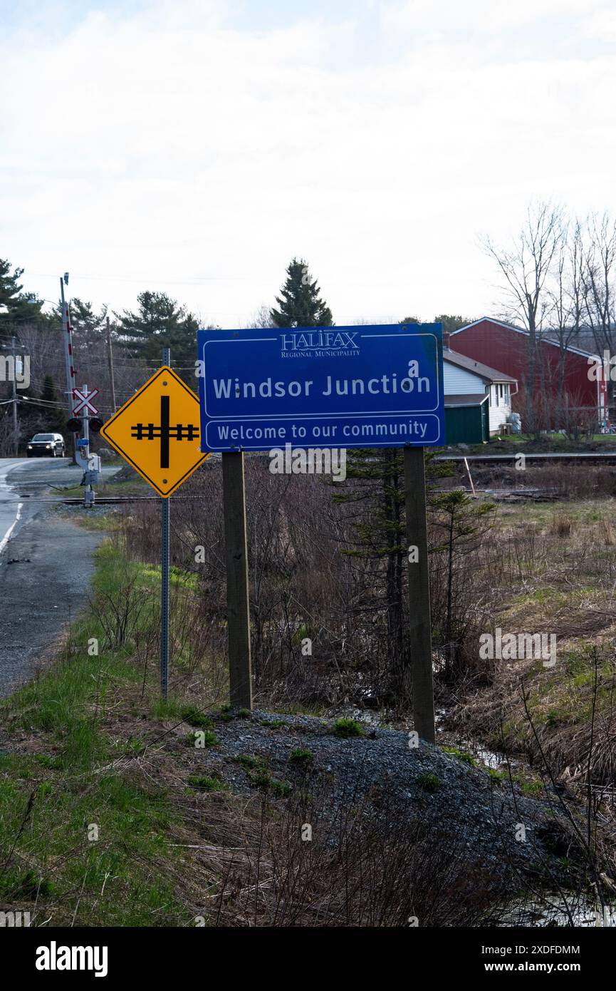 Welcome to Windsor Junction sign on Windsor Junction Road in Nova ...