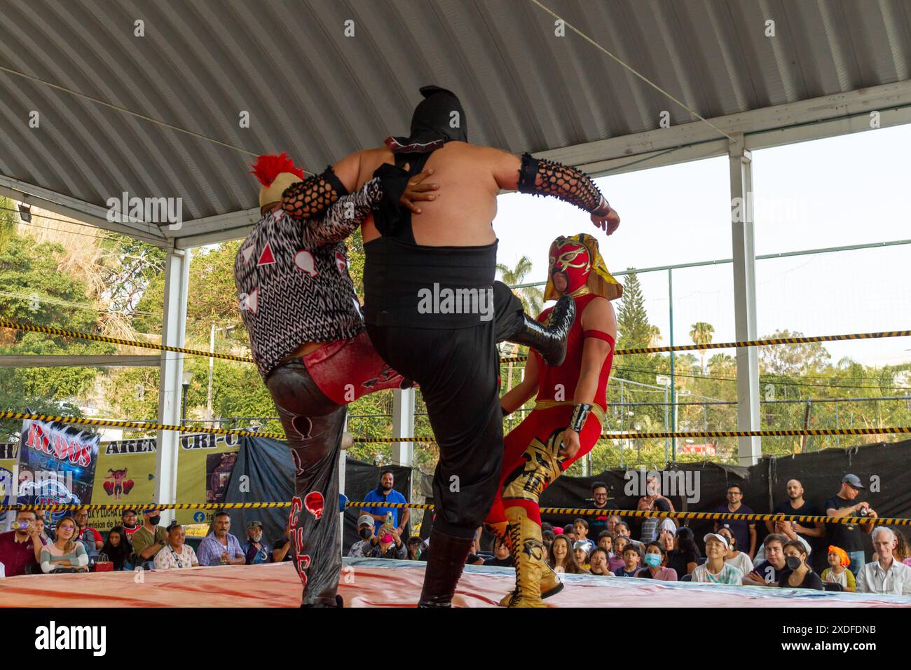 Lucha Libre Mexican wrestling event rural area Stock Photo - Alamy