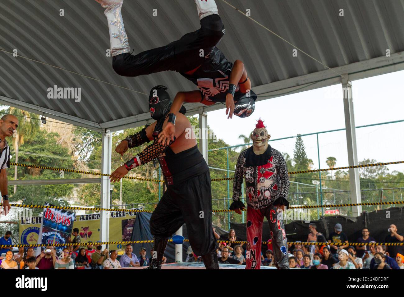 Lucha Libre Mexican wrestling event rural area Stock Photo - Alamy
