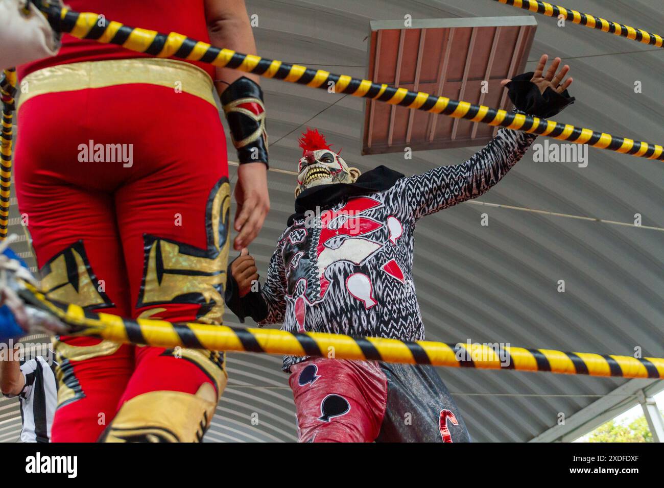 Lucha Libre Mexican wrestling event rural area Stock Photo - Alamy