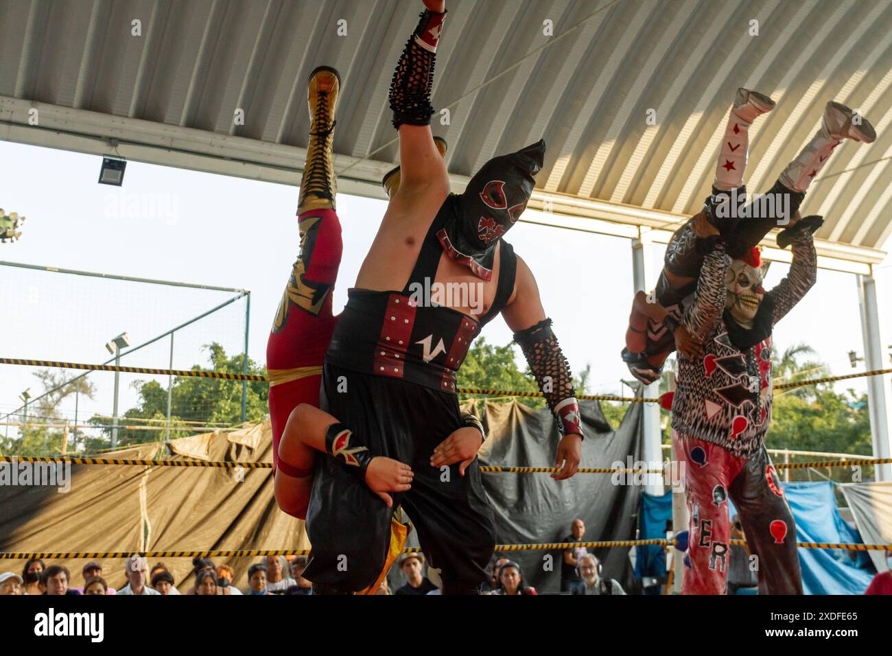Lucha Libre Mexican wrestling event rural area Stock Photo - Alamy