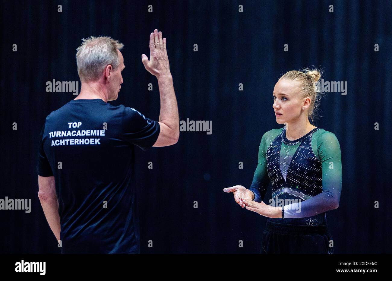 ROTTERDAM - Lieke Wevers and Vincent Wevers during the Olympic ...