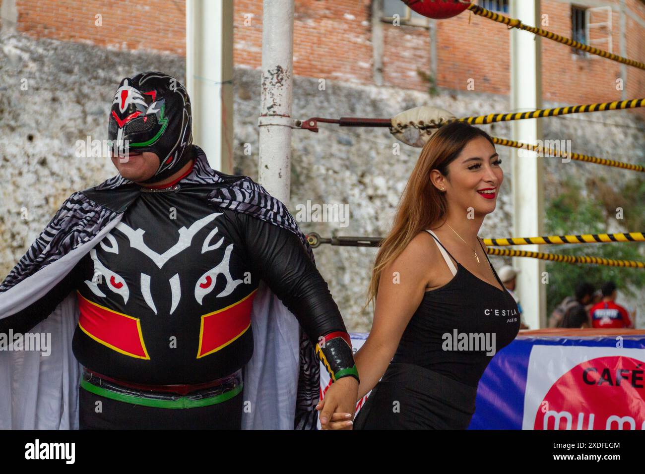 Lucha Libre Mexican wrestling event rural area Stock Photo - Alamy