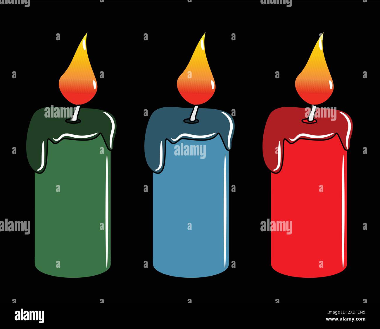 Cartoon candles hi-res stock photography and images - Alamy