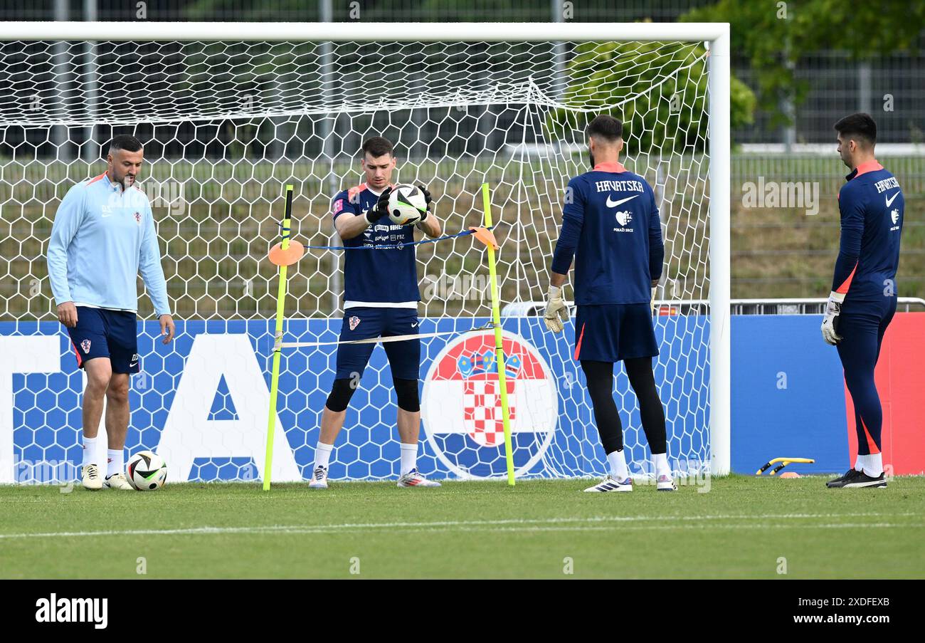 Neuruppin, Njemacka. 22nd June, 2024. Goalkeepers of Croatian National ...