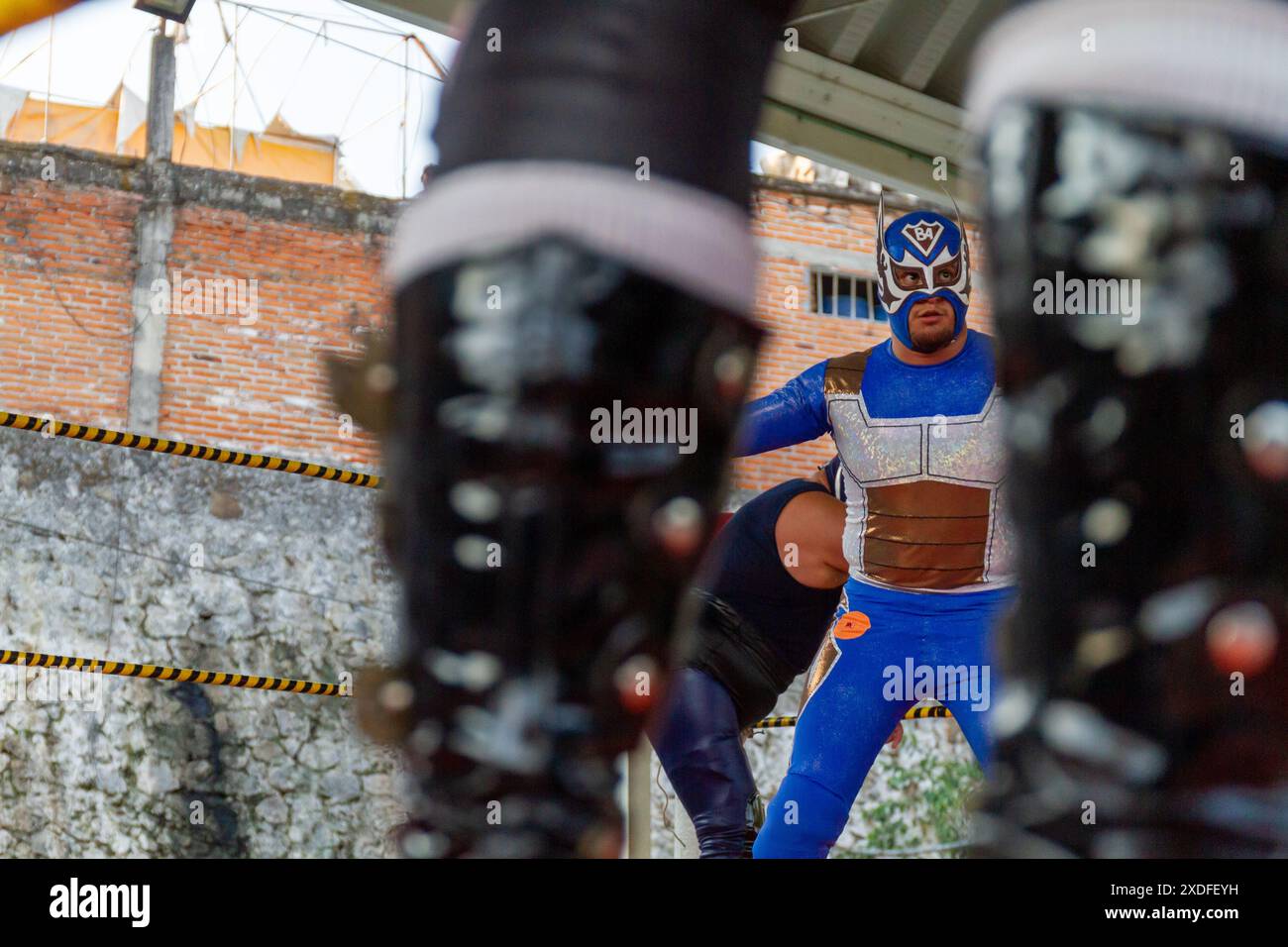 Lucha Libre Mexican wrestling event rural area Stock Photo - Alamy