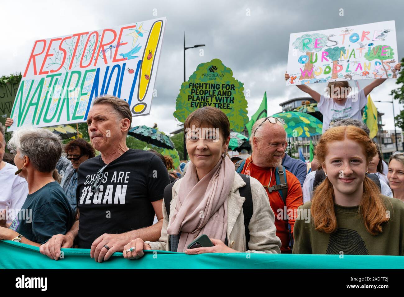 London, UK. 22 June 2024. Over 300 environmental groups, NGOs march at ...