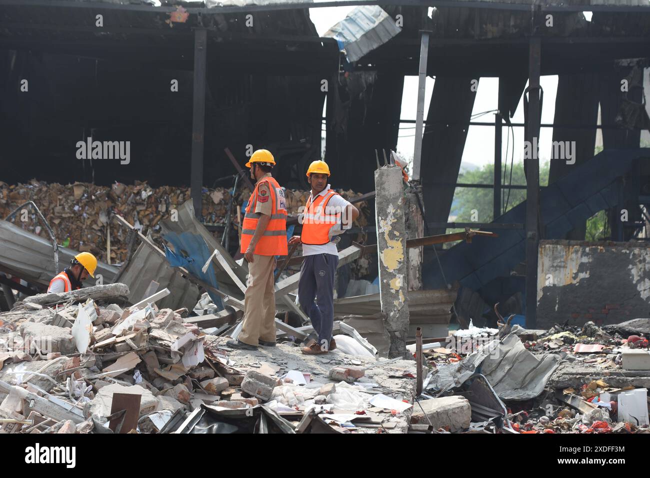 GURUGRAM, INDIA - JUNE 22: Members of Haryana State Disaster Response ...