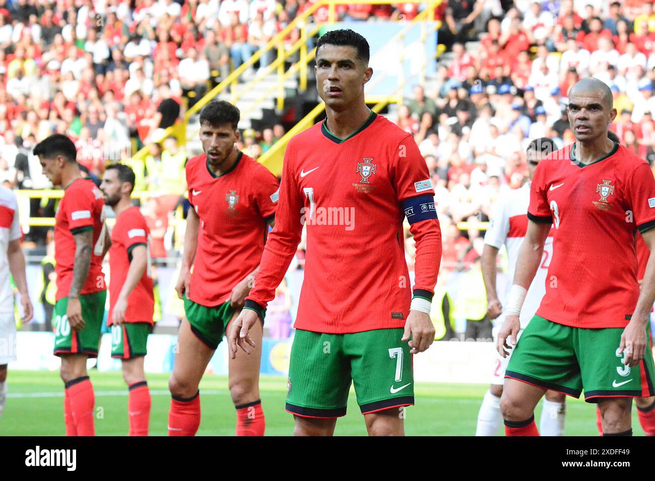 Cristiano Ronaldo (Portugal) in action during UEFA Euro 2024 - Turkiye vs Portugal, UEFA ...