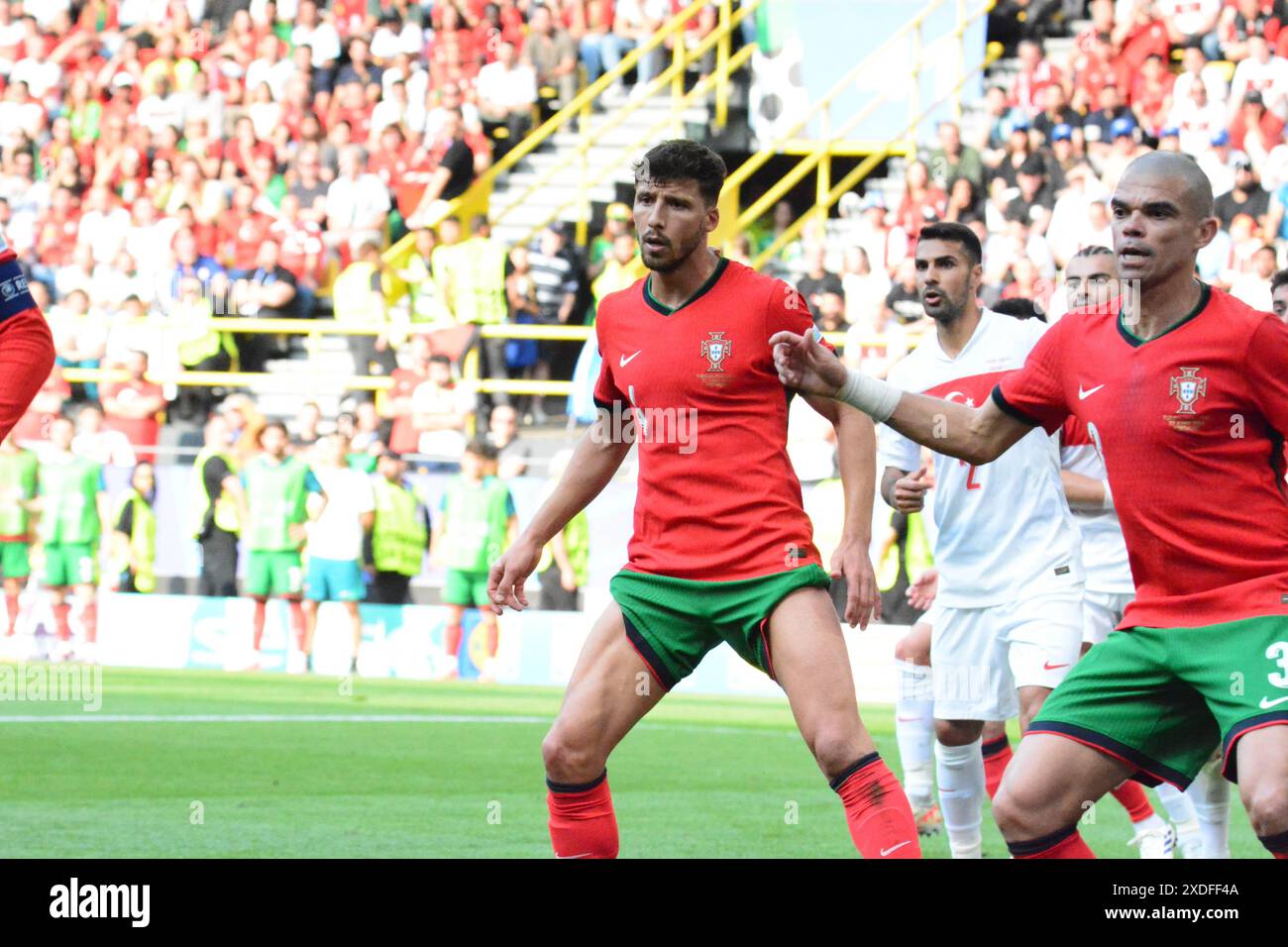 Ruben Dias and Pepe (Portugal) in action during UEFA Euro 2024 ...