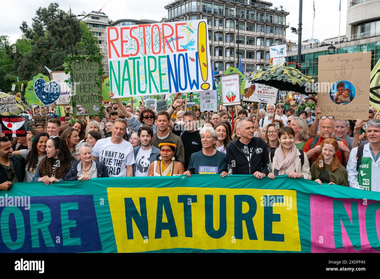 London, UK. 22 June 2024. Over 300 environmental groups, NGOs march at ...