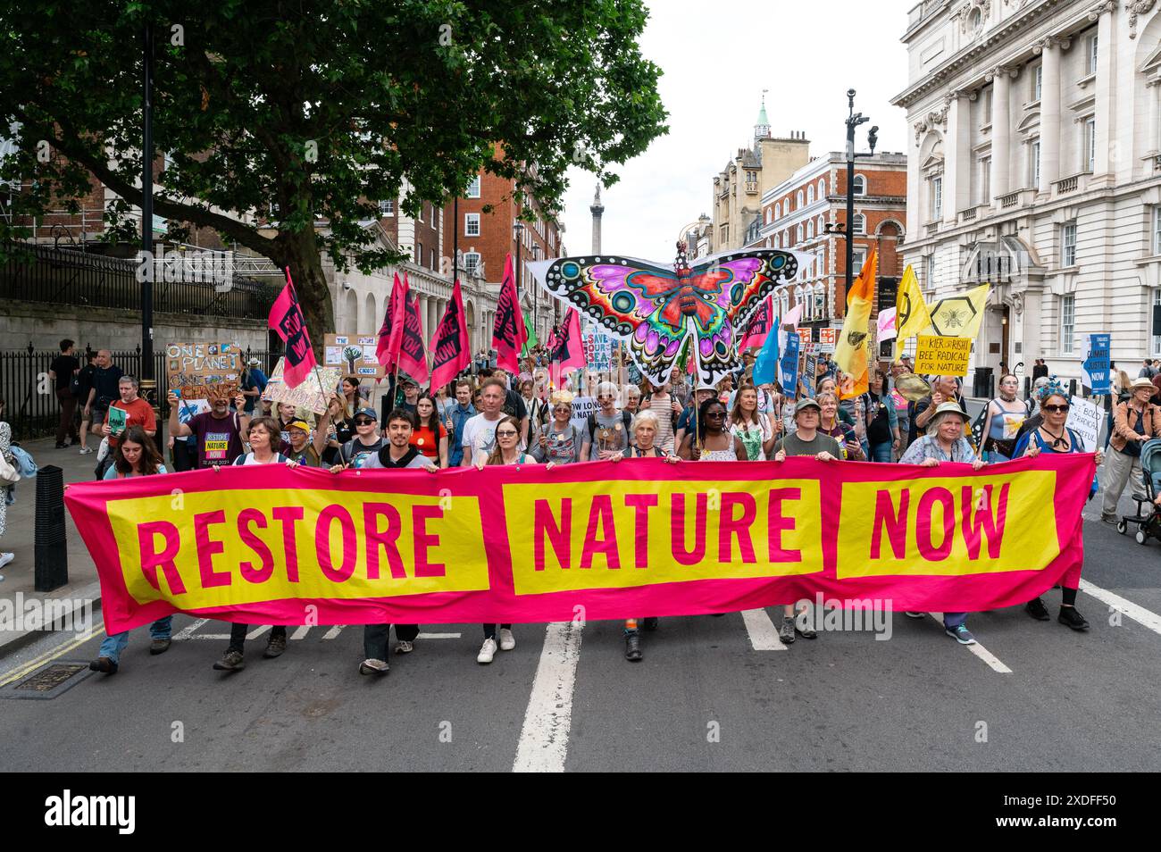 London, UK. 22 June 2024. Over 300 environmental groups, NGOs march at ...