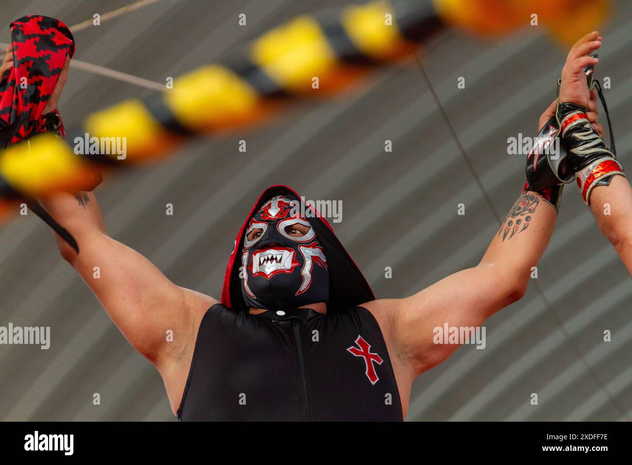 Lucha Libre Mexican wrestling event rural area Stock Photo - Alamy