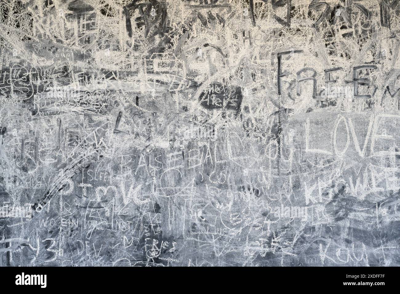 A blackboard at Tate Modern covered with writings by visitors. Tate ...
