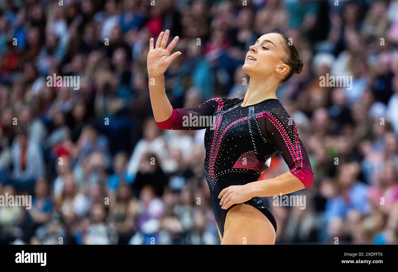 ROTTERDAM - Vera van Pol on floor during the Olympic qualifying ...