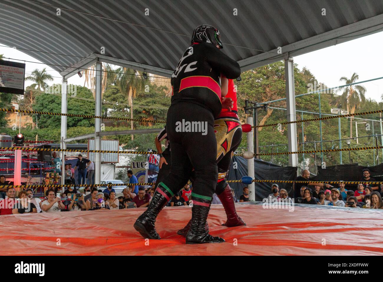 Lucha Libre Mexican wrestling event rural area Stock Photo - Alamy