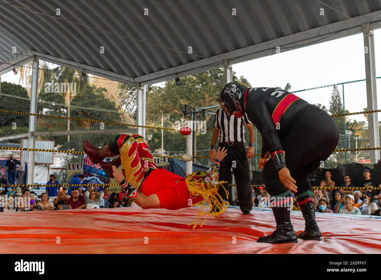 Lucha Libre Mexican wrestling event rural area Stock Photo - Alamy