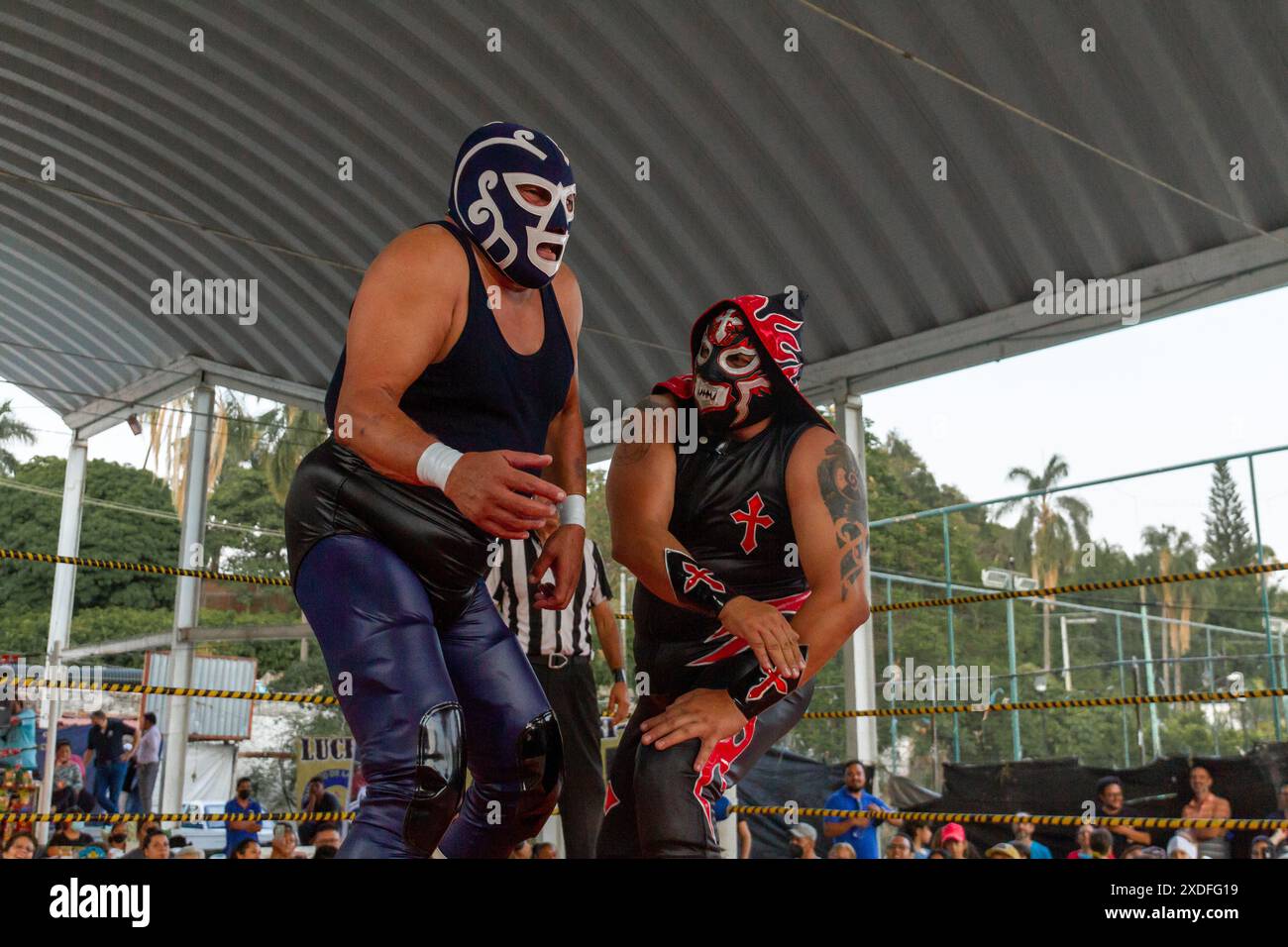 Lucha Libre Mexican wrestling event rural area Stock Photo - Alamy