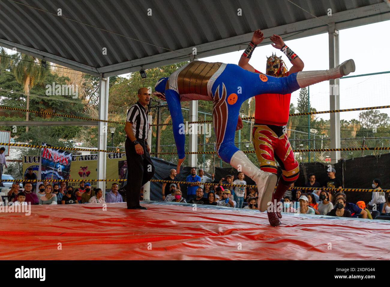 Lucha Libre Mexican wrestling event rural area Stock Photo - Alamy
