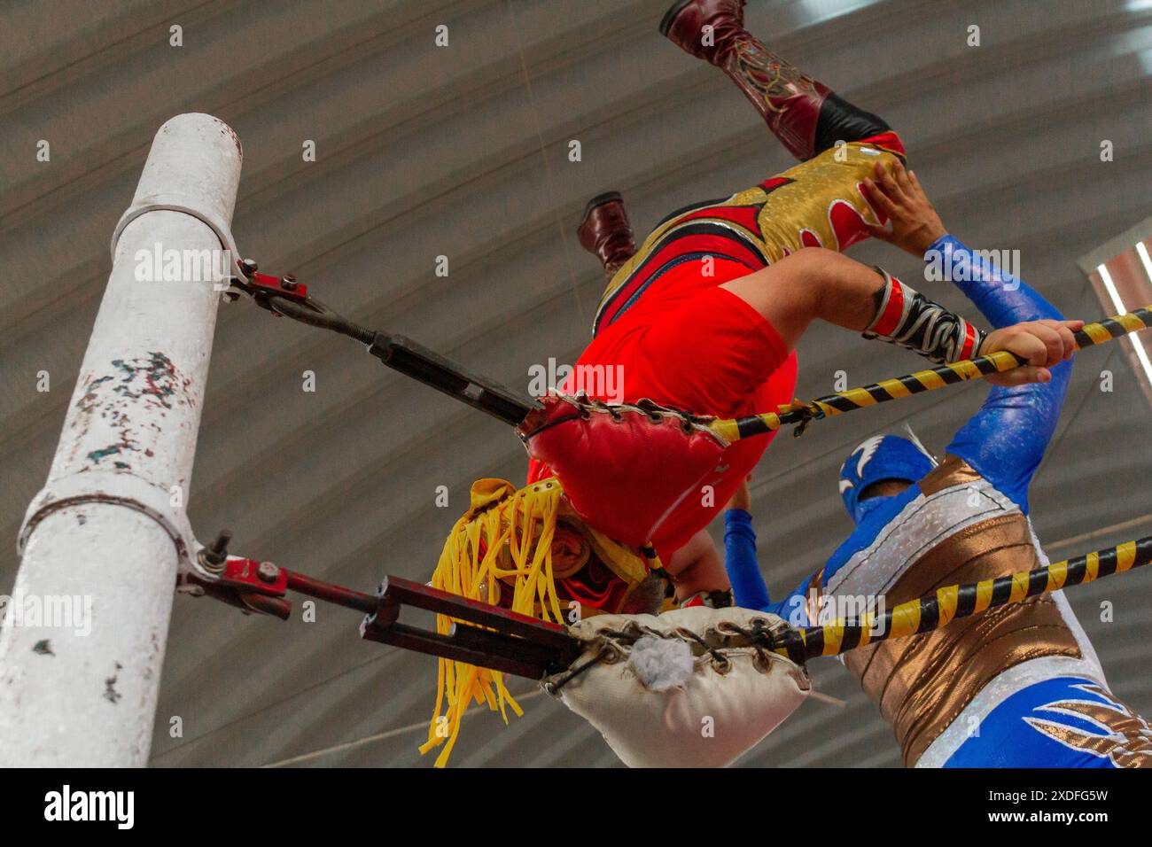 Lucha Libre Mexican wrestling event rural area Stock Photo - Alamy