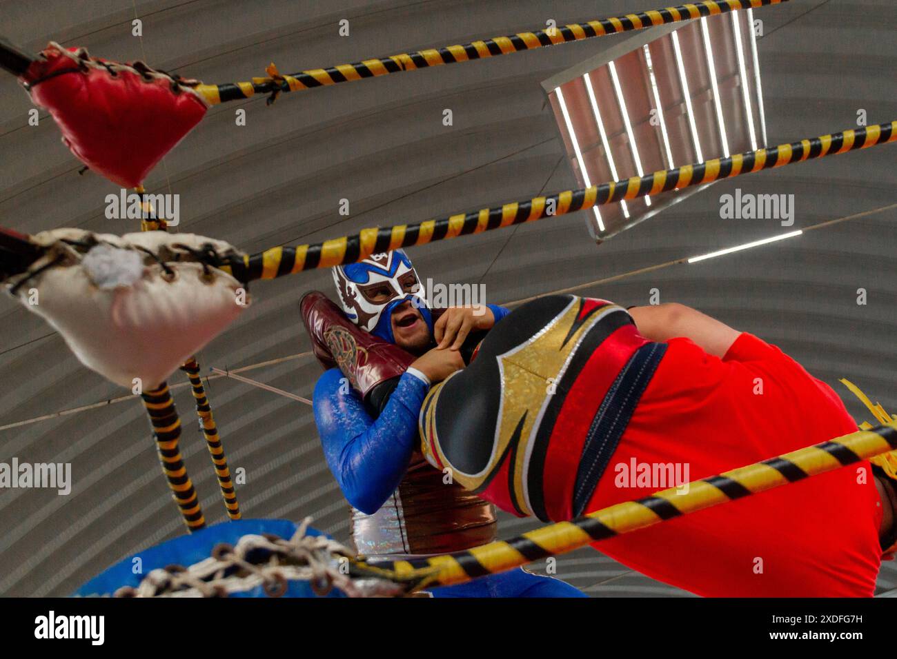 Lucha Libre Mexican wrestling event rural area Stock Photo - Alamy
