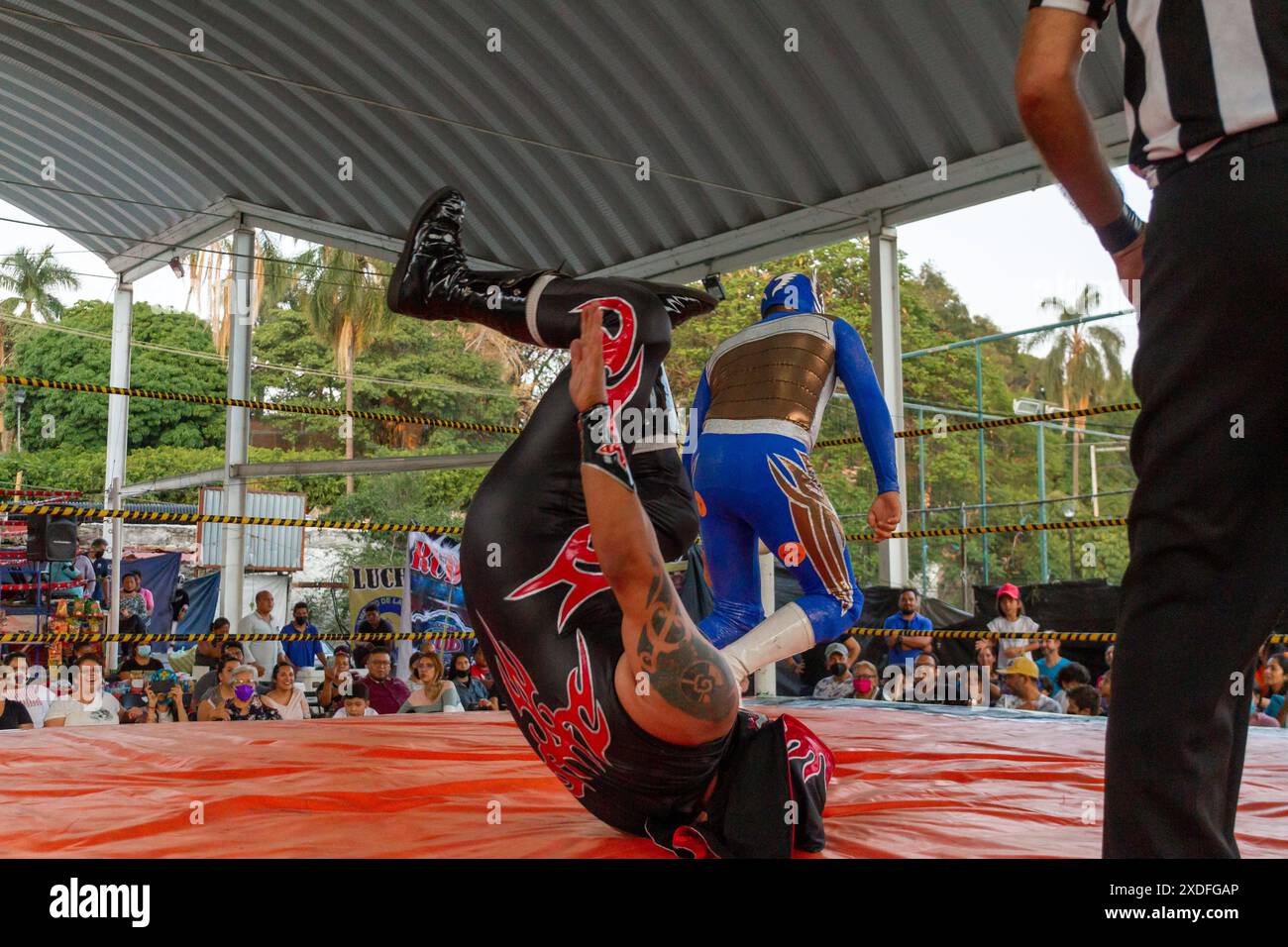Lucha Libre Mexican wrestling event rural area Stock Photo - Alamy
