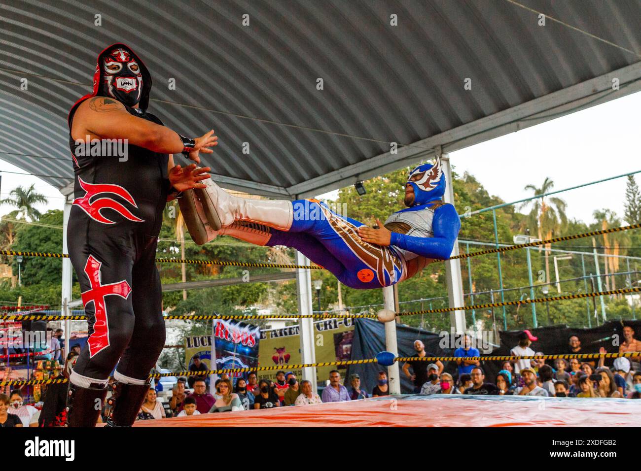 Lucha Libre Mexican wrestling event rural area Stock Photo - Alamy