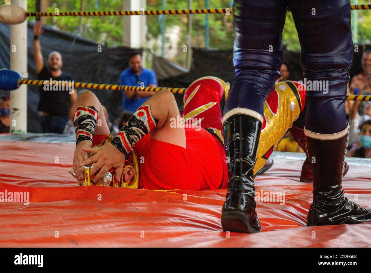 Lucha Libre Mexican wrestling event rural area Stock Photo - Alamy