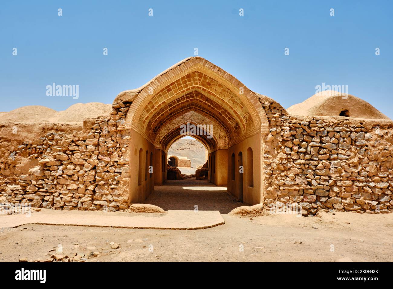 A dakhma, also known as a Tower of Silence, Yazd, iran. Zoroastrian ...