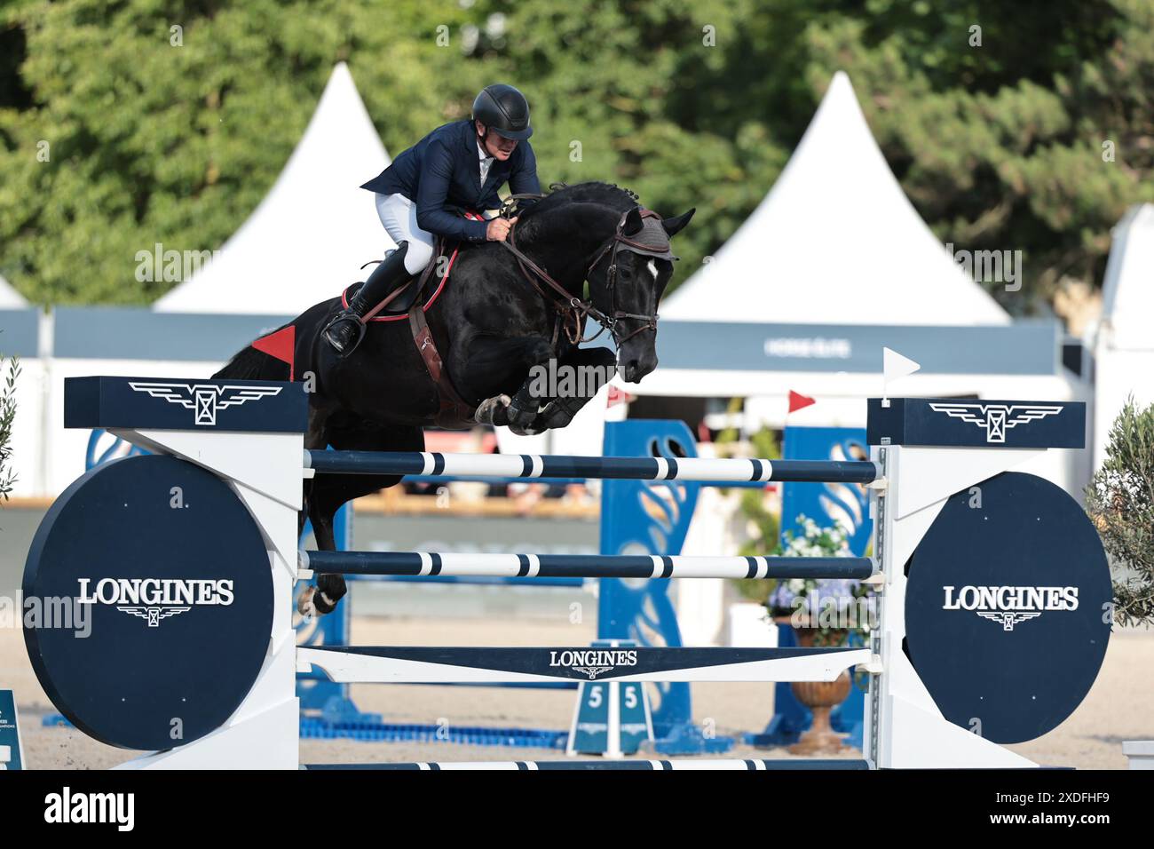 Roger Yves Bost of France with Delph de Denat HDC during the Longines ...