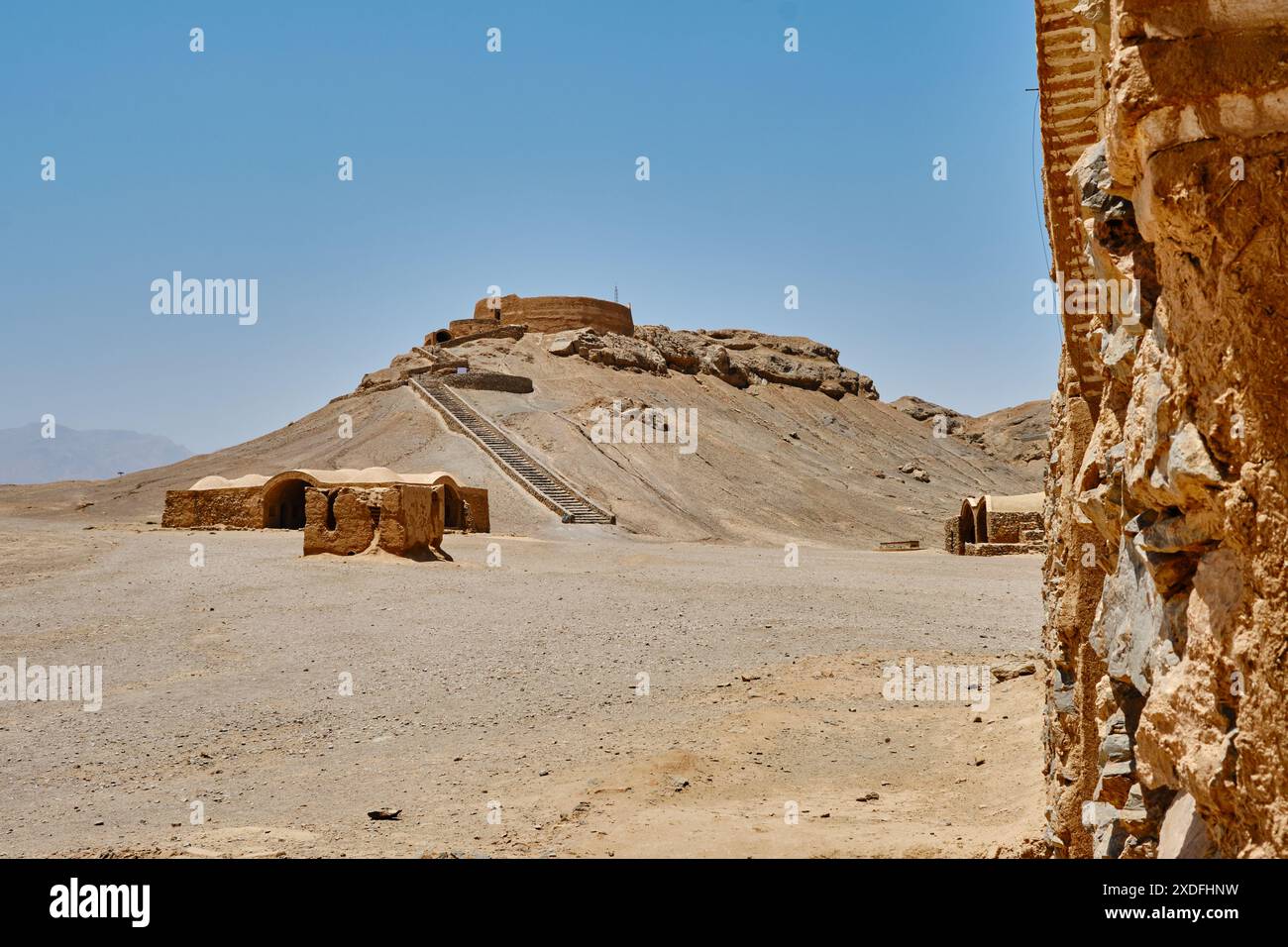 A dakhma, also known as a Tower of Silence, Yazd, iran. Zoroastrian ...