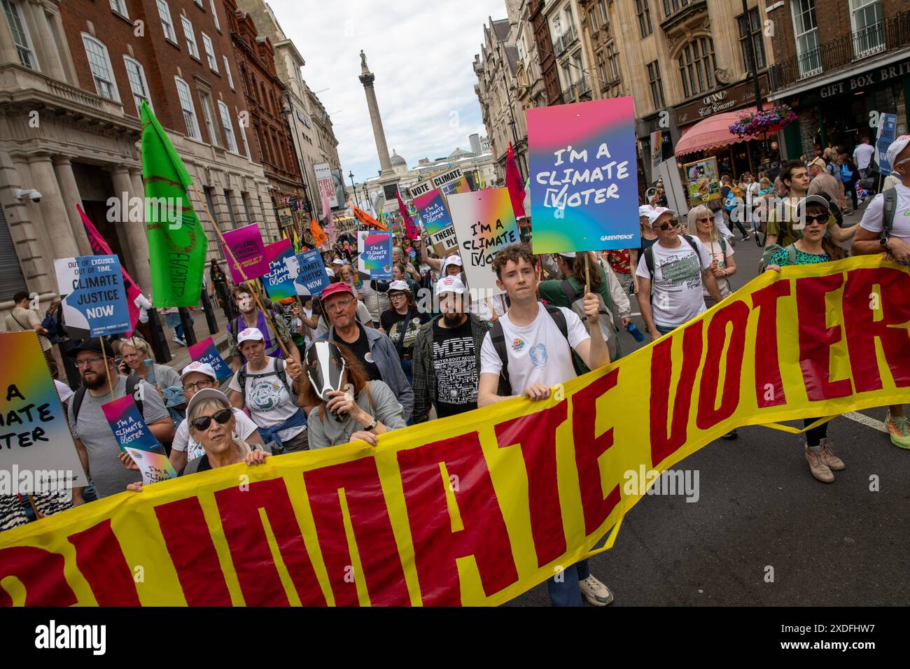 London, UK. 22nd June, 2024. Different Environmental groups come ...