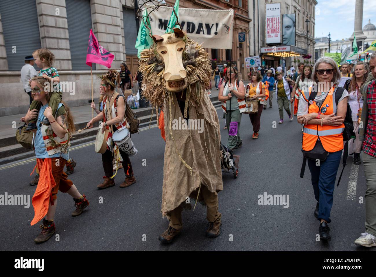 London, UK. 22nd June, 2024. Different Environmental groups come ...