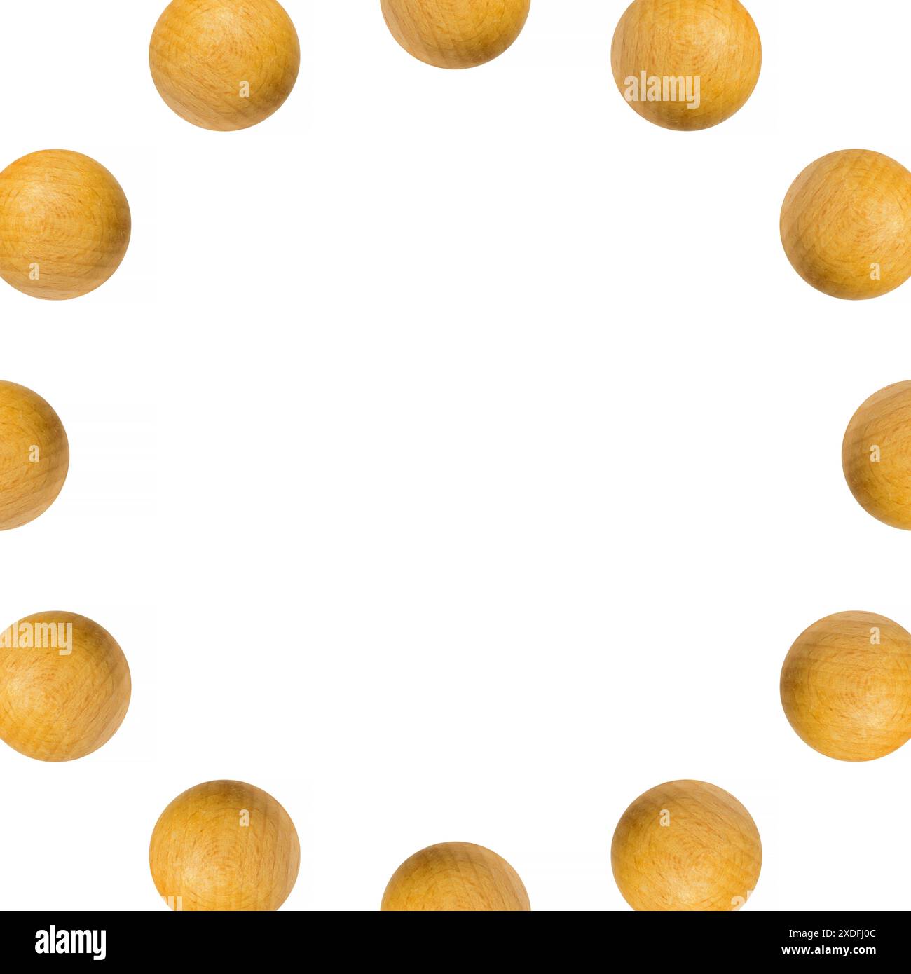 abstract background: blank square space surrounded by wooden beads ...