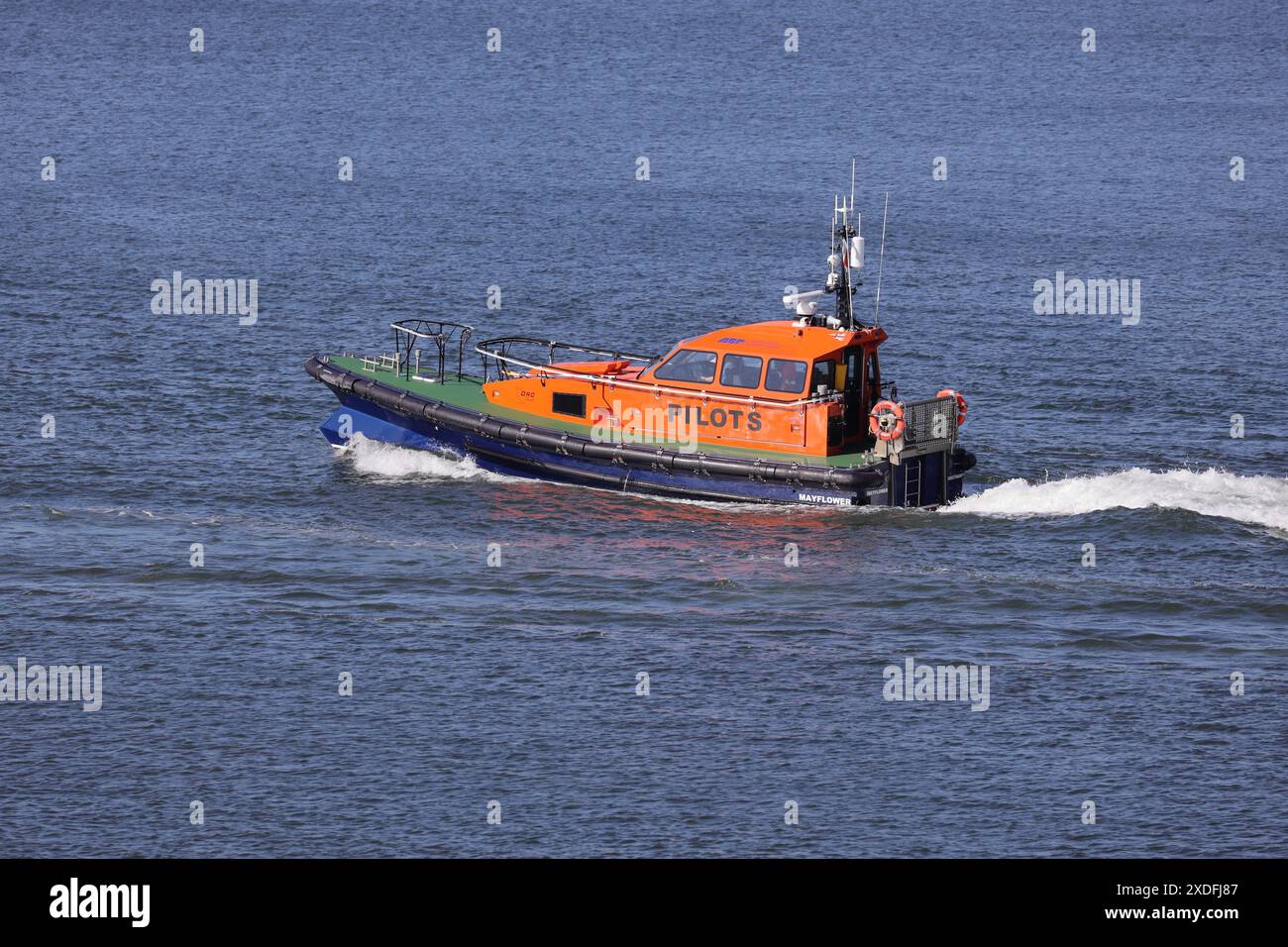 The Associated British Ports commercial pilot vessel MAYFLOWER Stock ...