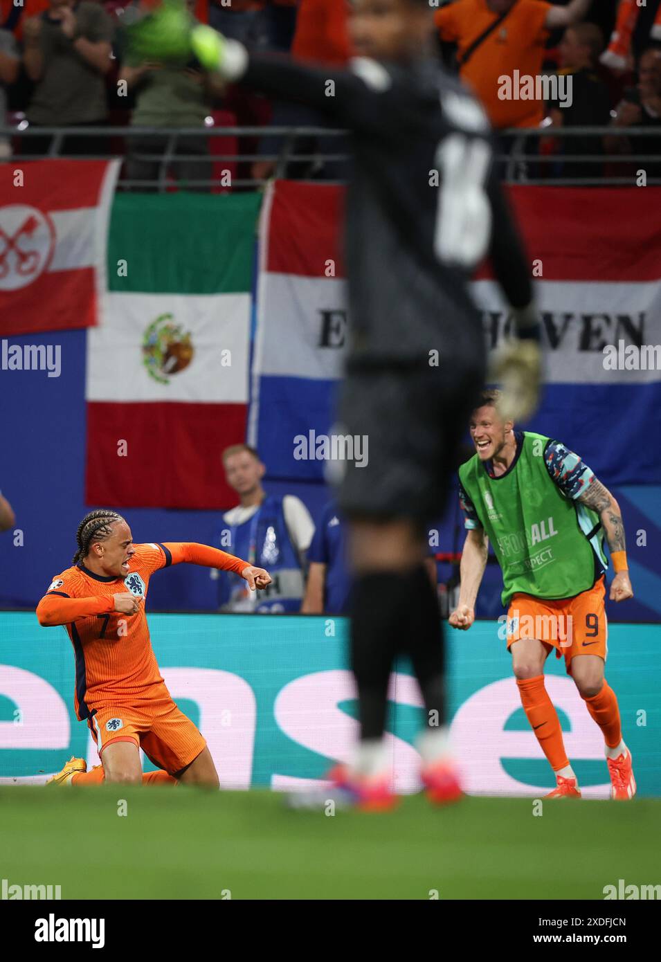 LEIPZIG, GERMANY - JUNE 21: Xavi Simons of Netherlands during the UEFA ...