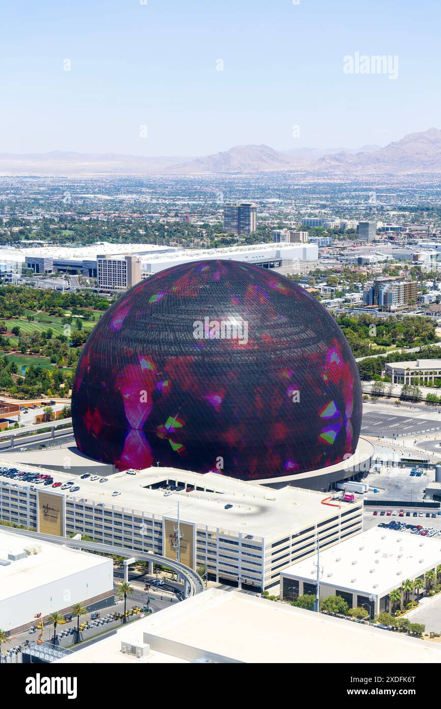 Msg sphere las vegas hi-res stock photography and images - Alamy