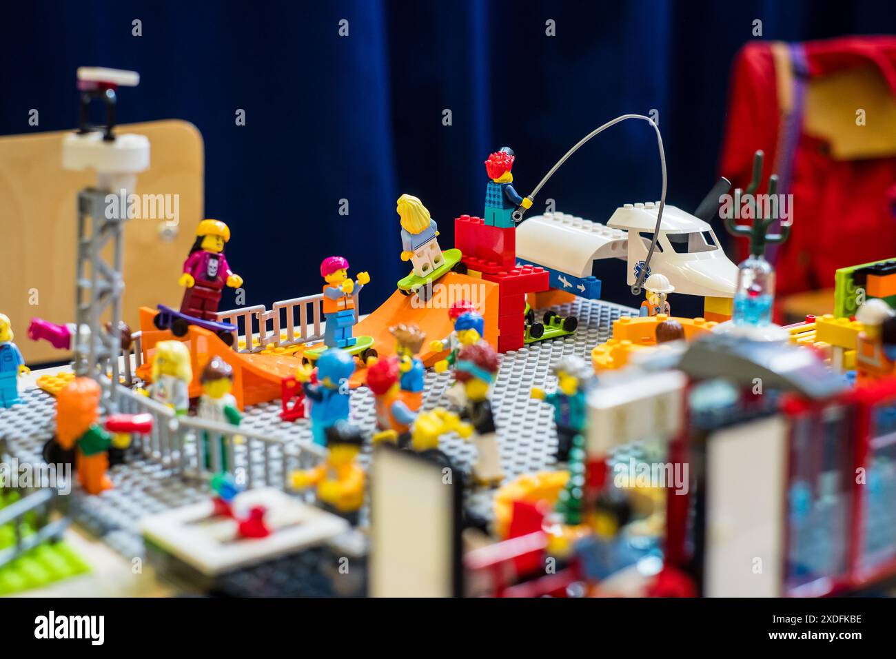 Tallinn, Estonia - May 5, 2024: Moving Lego robot built by kids Stock ...