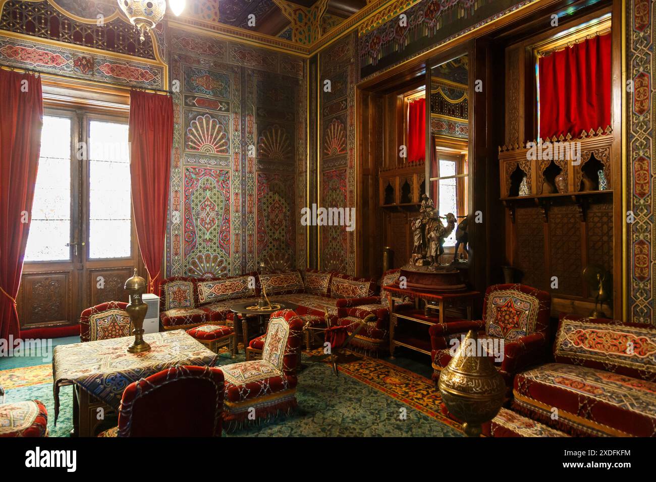 Sinaia, Romania - August 26, 2022: The Turkish room or The Turkish Hall ...