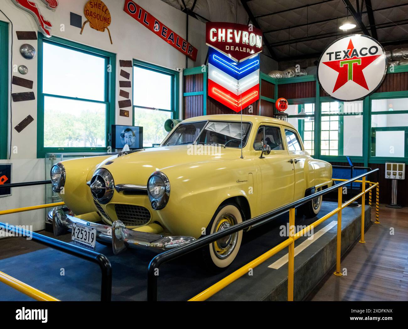 Antique 1951 Studebaker Champion automobile; Arizona Route 66 Museum ...