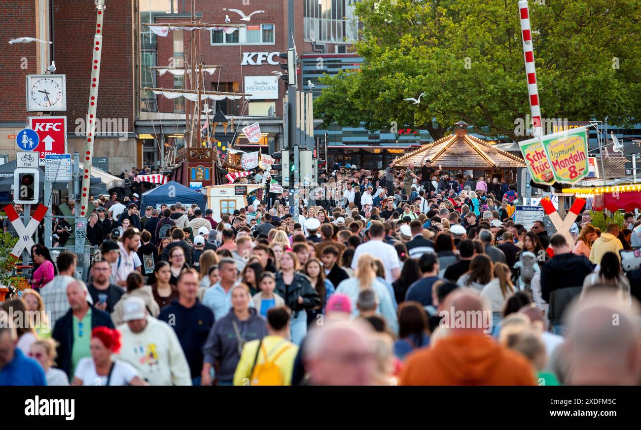 Kiel, Germany. 22nd June, 2024. Numerous visitors will be visiting Kiel ...