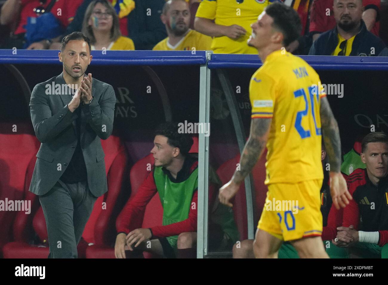 Koln, Germany. 22nd June, 2024. Romania head coach Edward Iordanescu ...