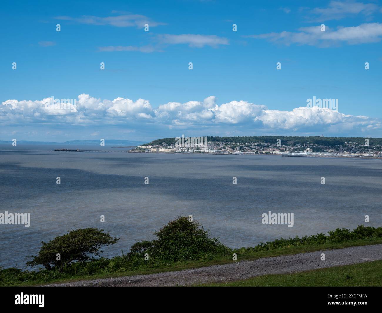 June 2024 - Weston super Mare from Brean Down, Somerset, England, UK ...