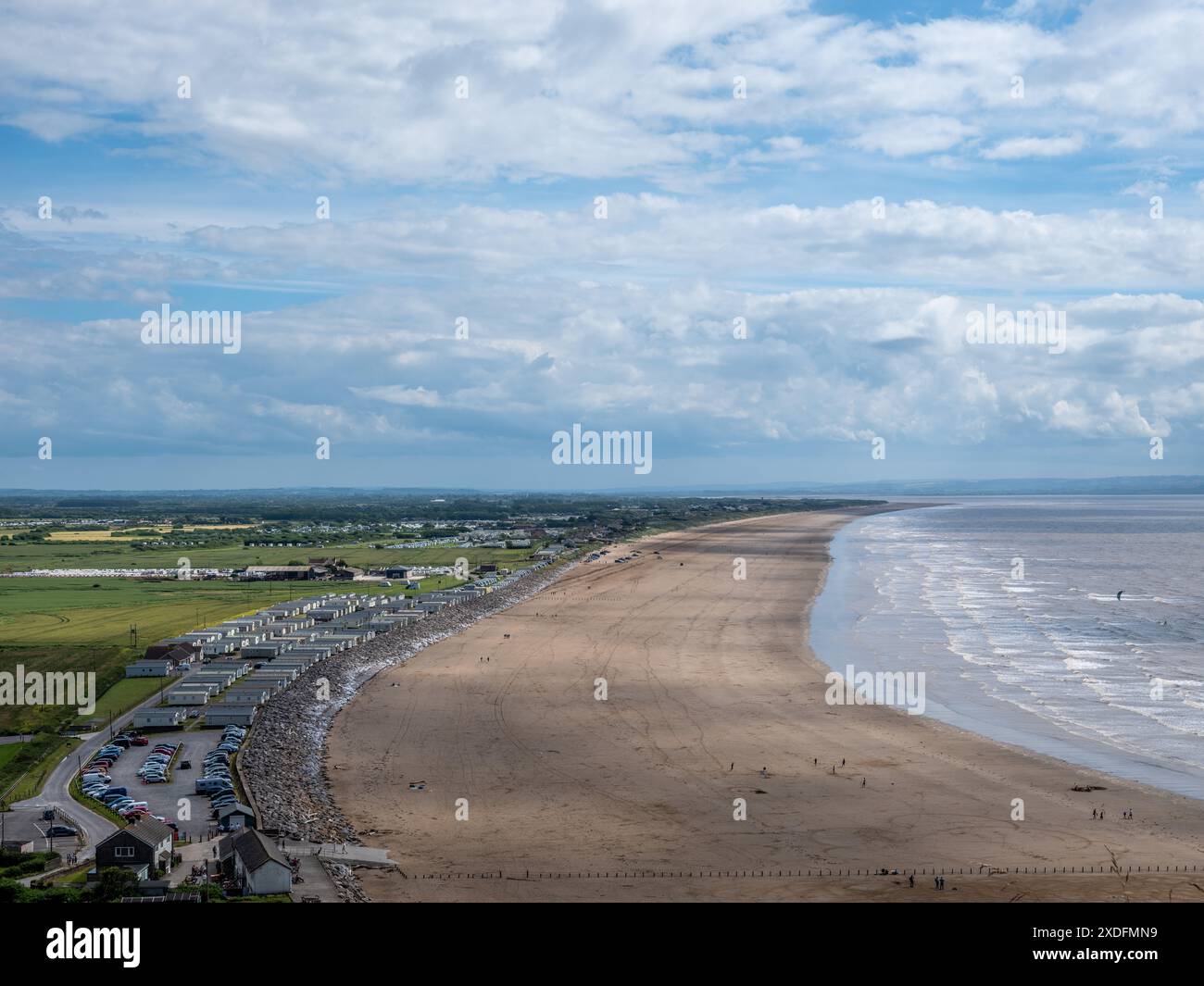 June 2024 - Brean beach viewed from Brean Down, Somerset, England, UK ...