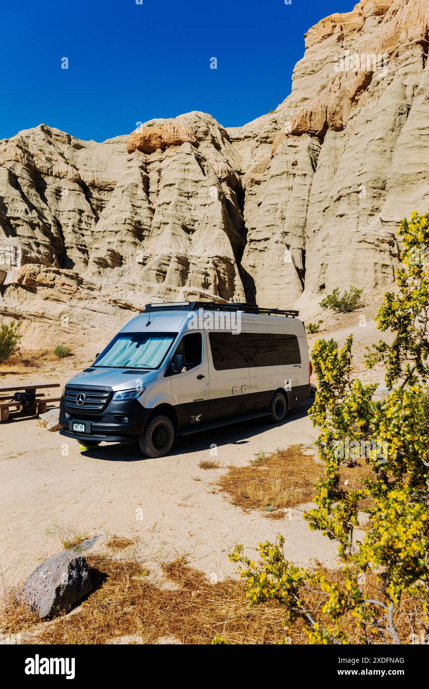 Airstream Interstate 24X campervan; Red Rock Canyon State Park; Cantil ...