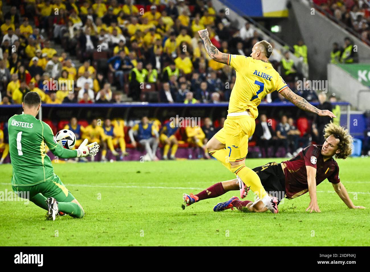 Cologne, Germany. 22nd June, 2024. Belgium's goalkeeper Koen Casteels ...